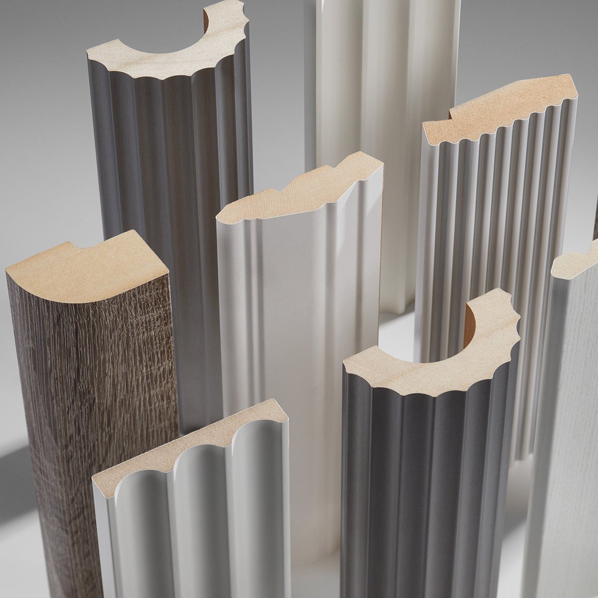 Profile wrappers for wood profiles and mouldings by Duespohl