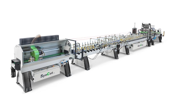 Profile wrapping lines: wood and composites | Duespohl