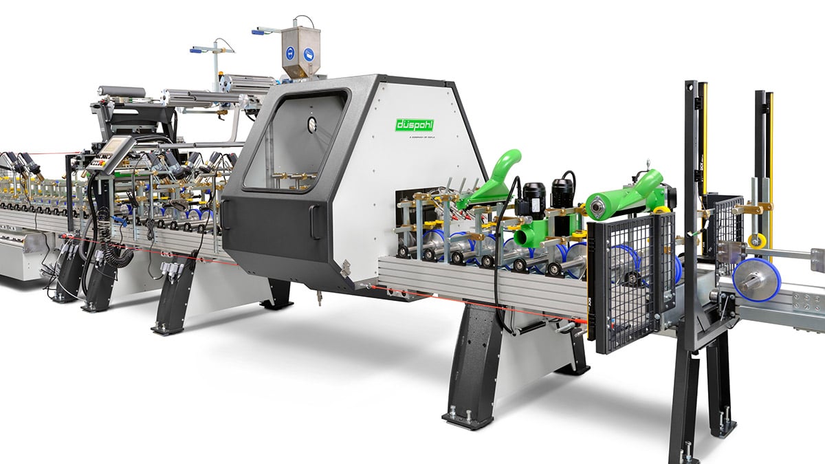 Profile wrapping line for PVC | Duespohl