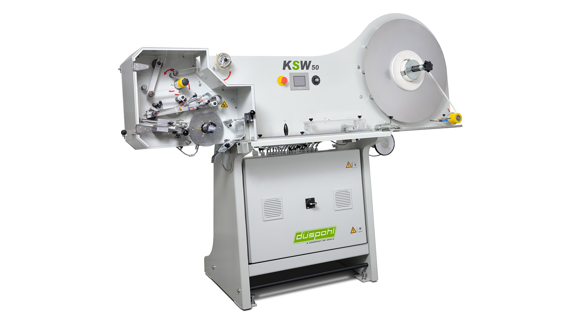 Edge cutting machines by Duespohl