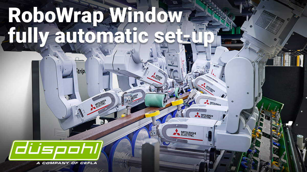 RoboWrap Window - video of fully automatic profile wrapping line